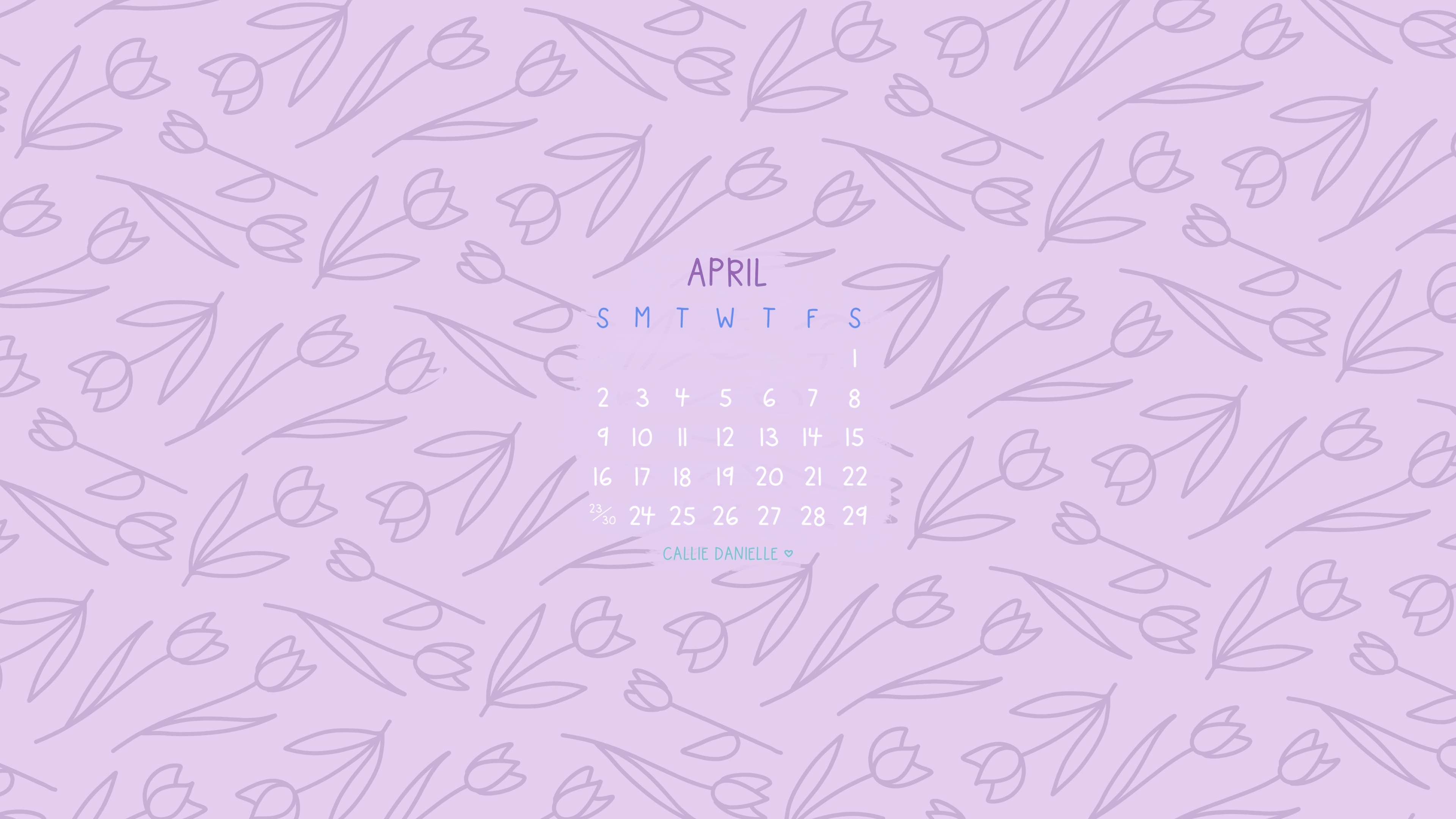 April 2023 Desktop Wallpapers - Callie Danielle Shop