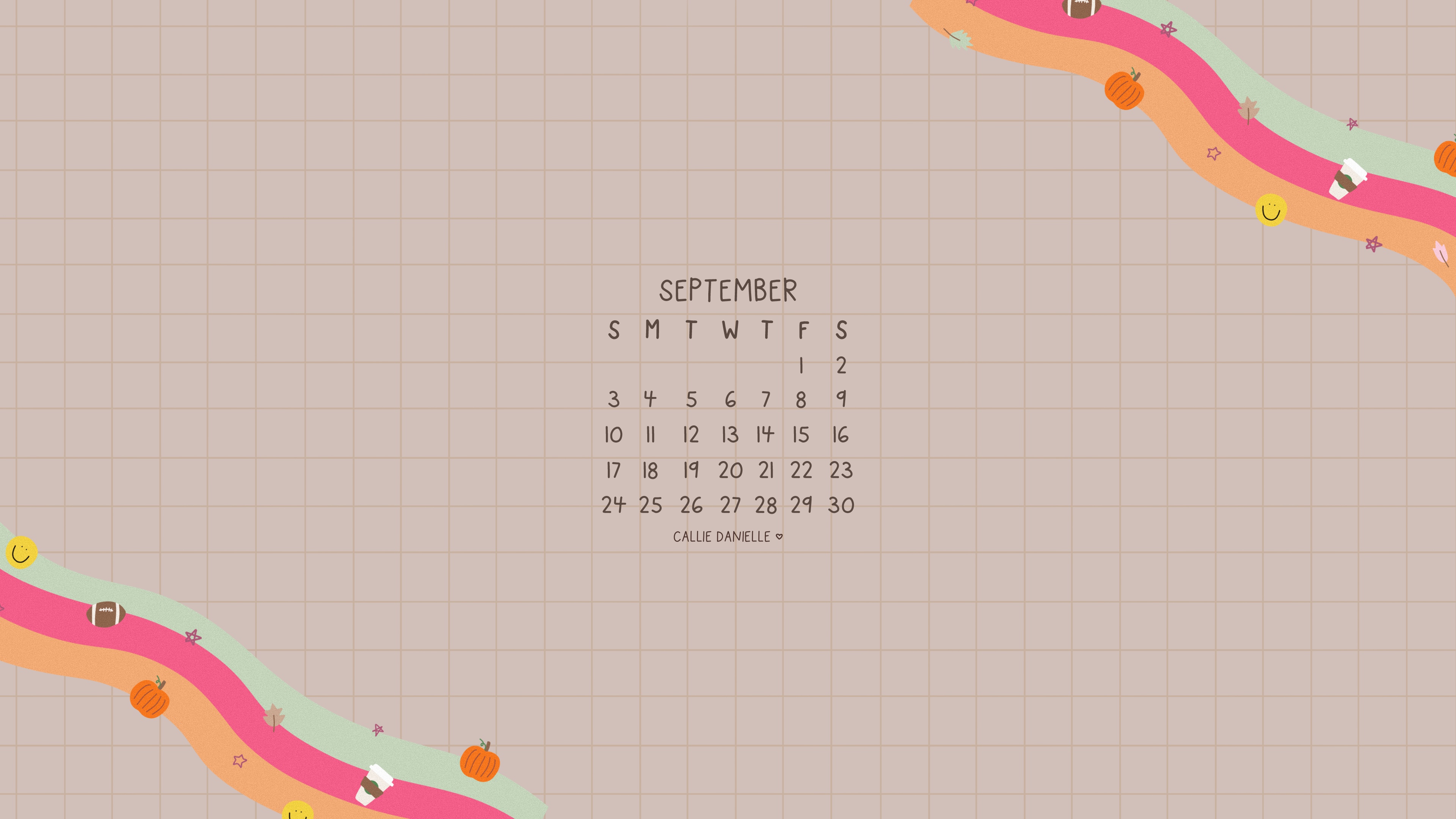 September 2023 Desktop Wallpapers - Callie Danielle Shop