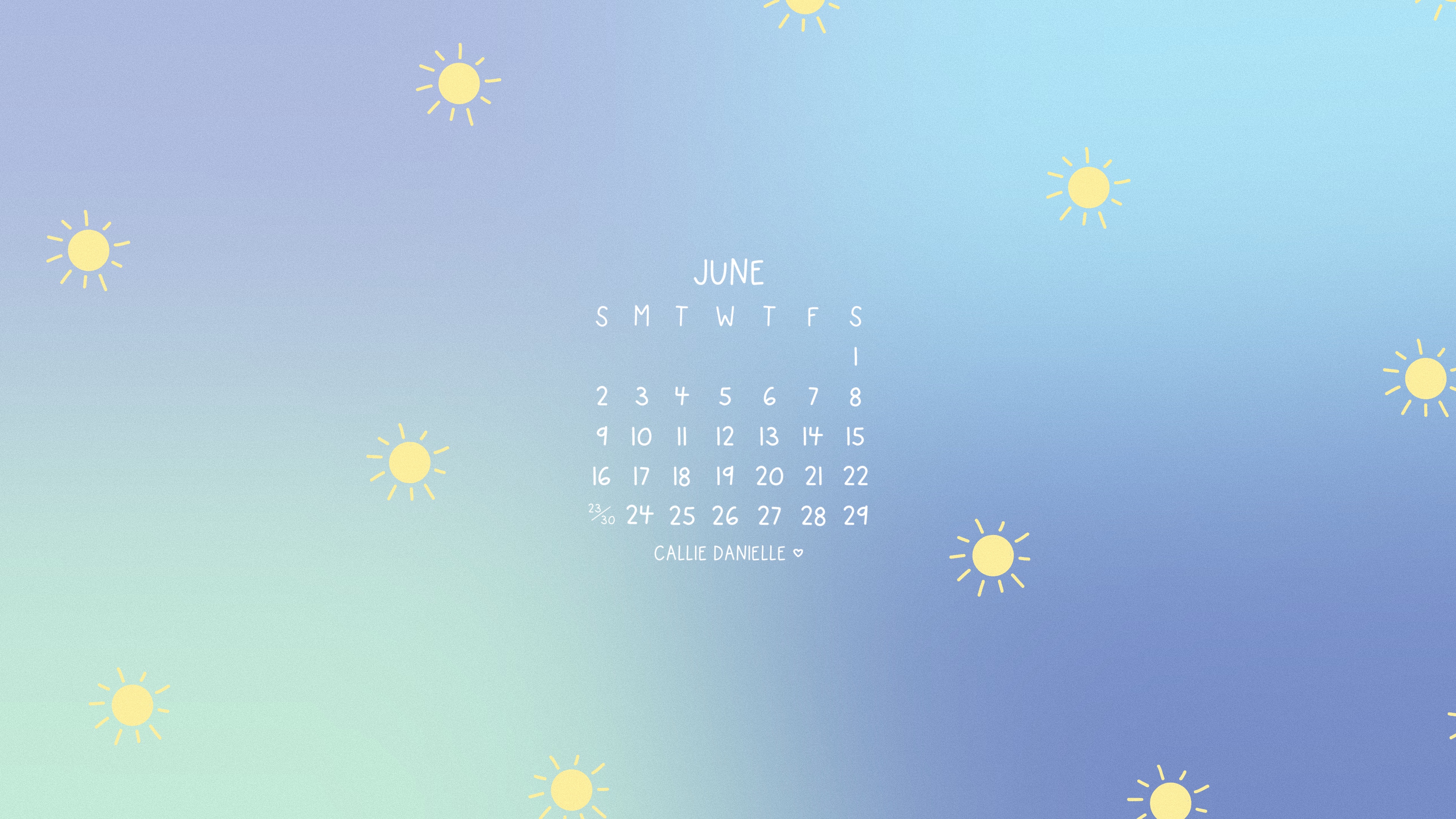 June 2024 Desktop Wallpapers - Callie Danielle Shop