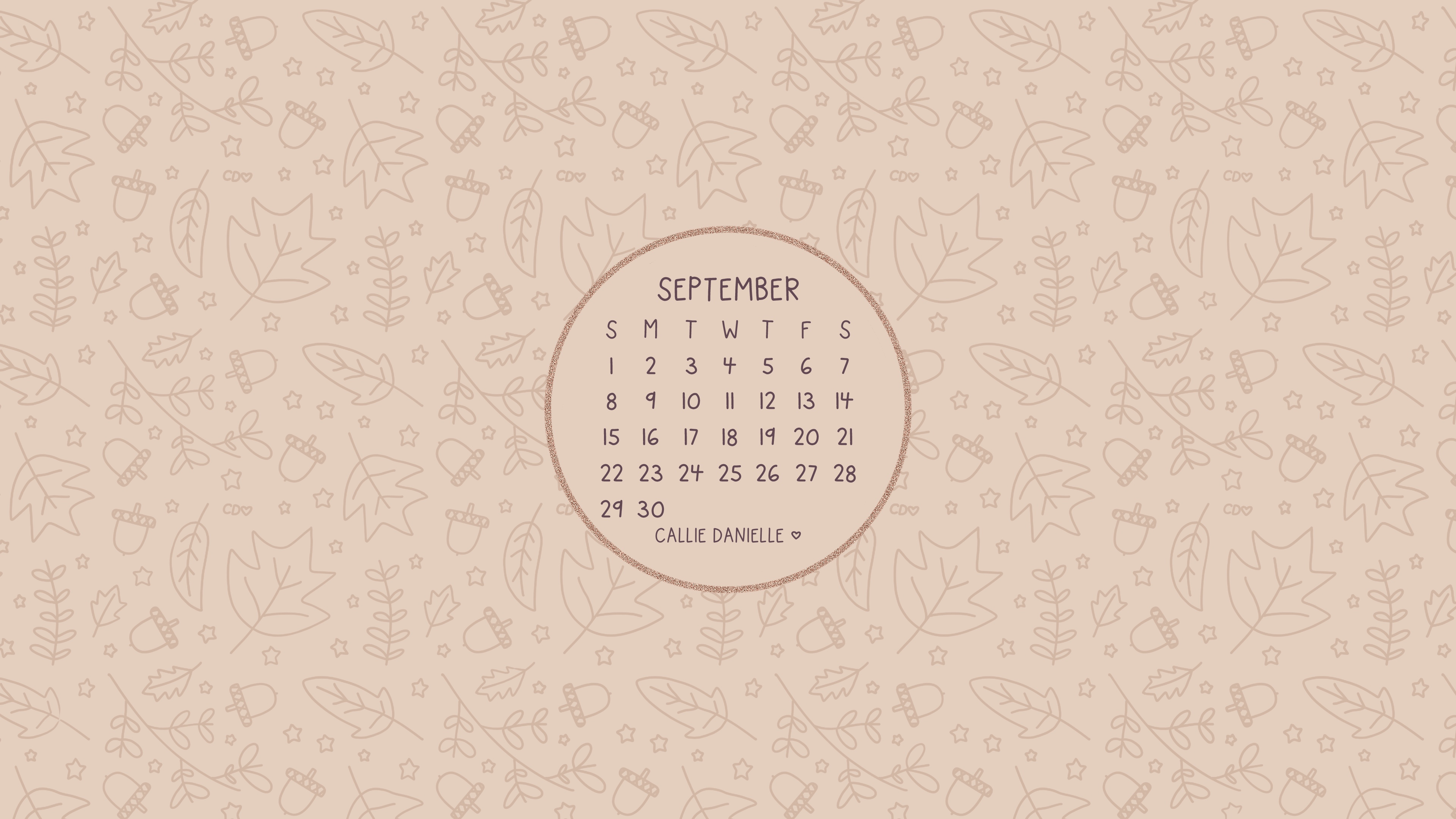 September 2024 Desktop Wallpapers - Callie Danielle Shop