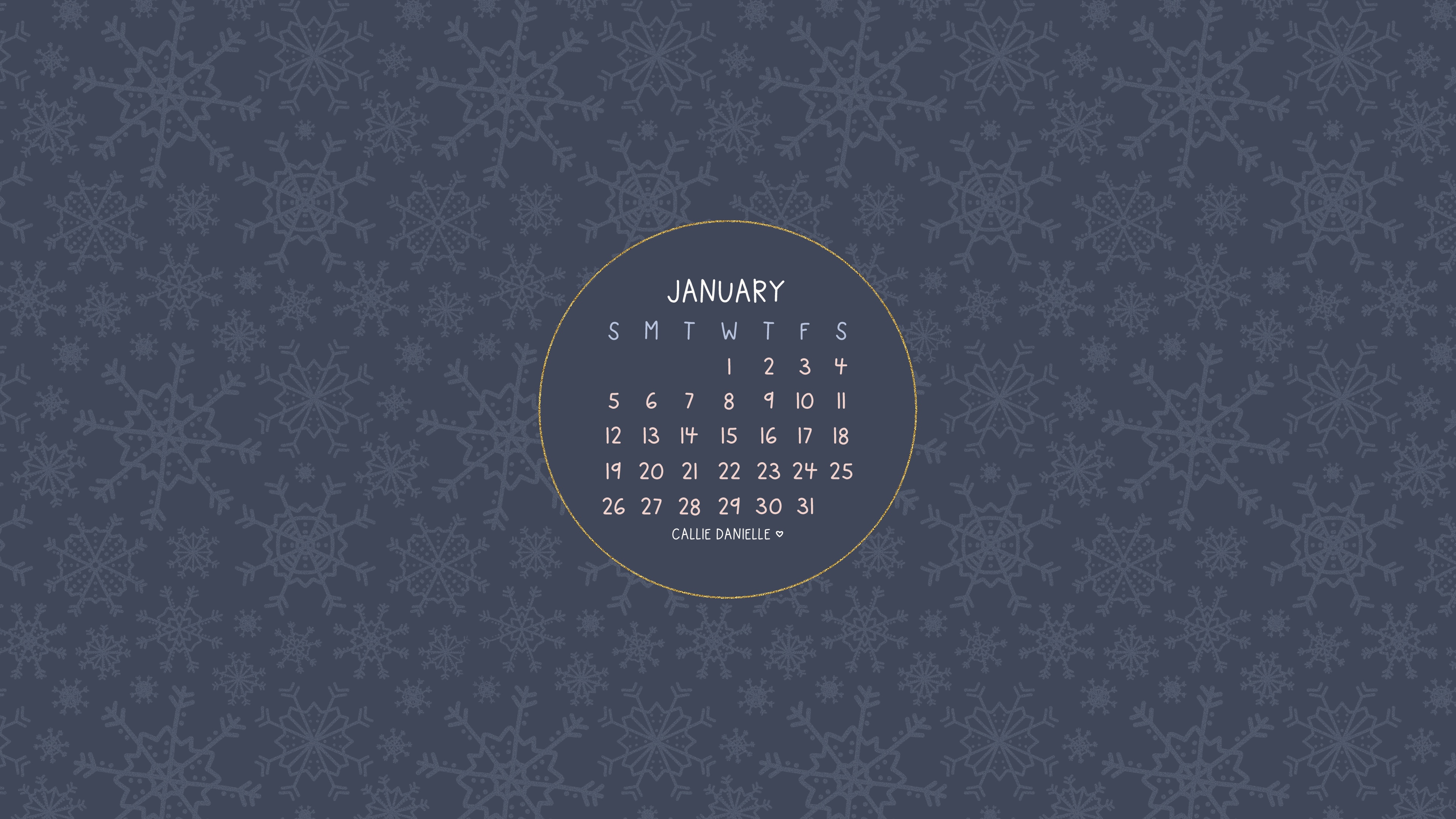 January 2025 Desktop Wallpapers - Callie Danielle Shop