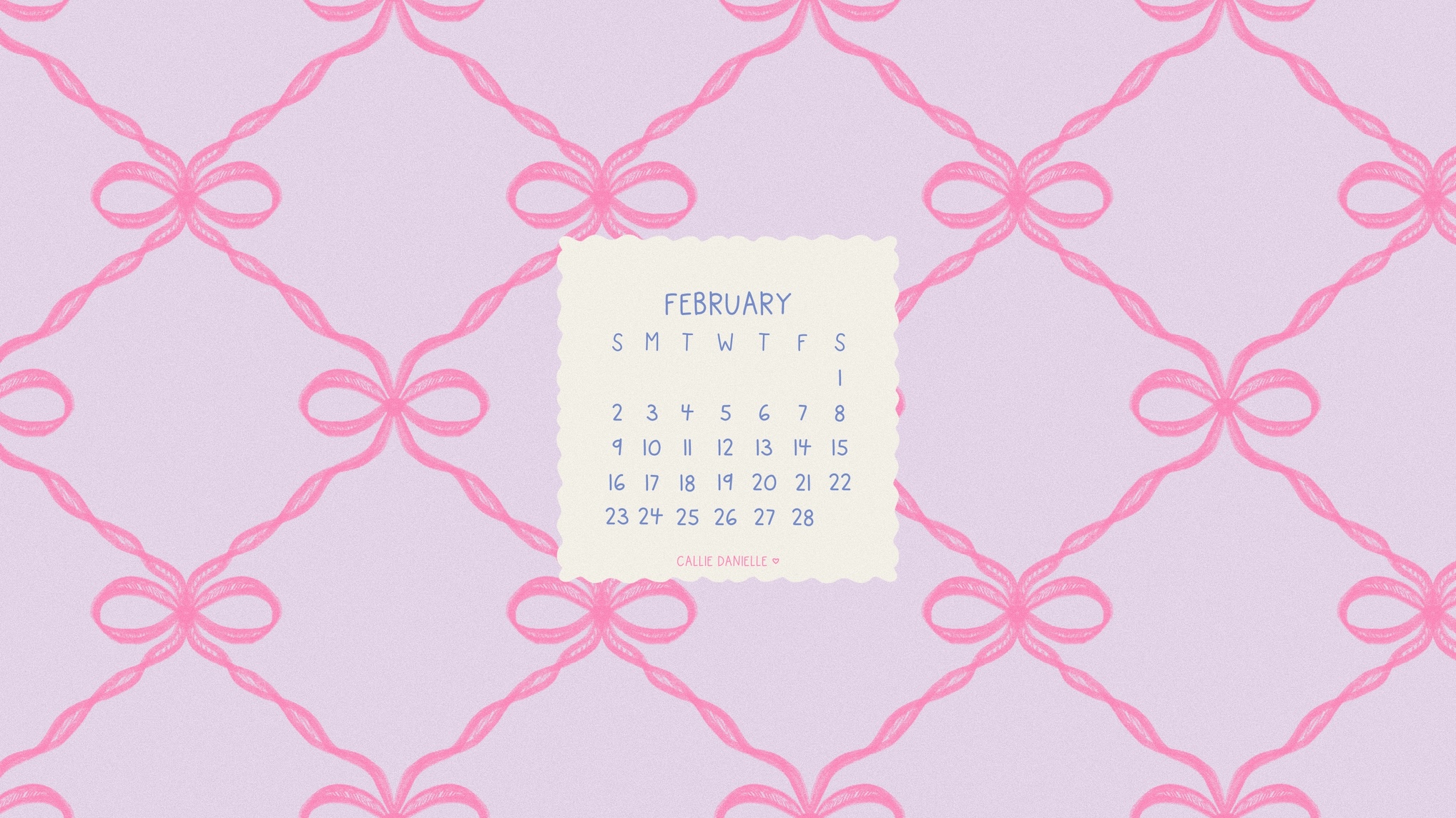 February 2025 Desktop Wallpapers - Callie Danielle Shop