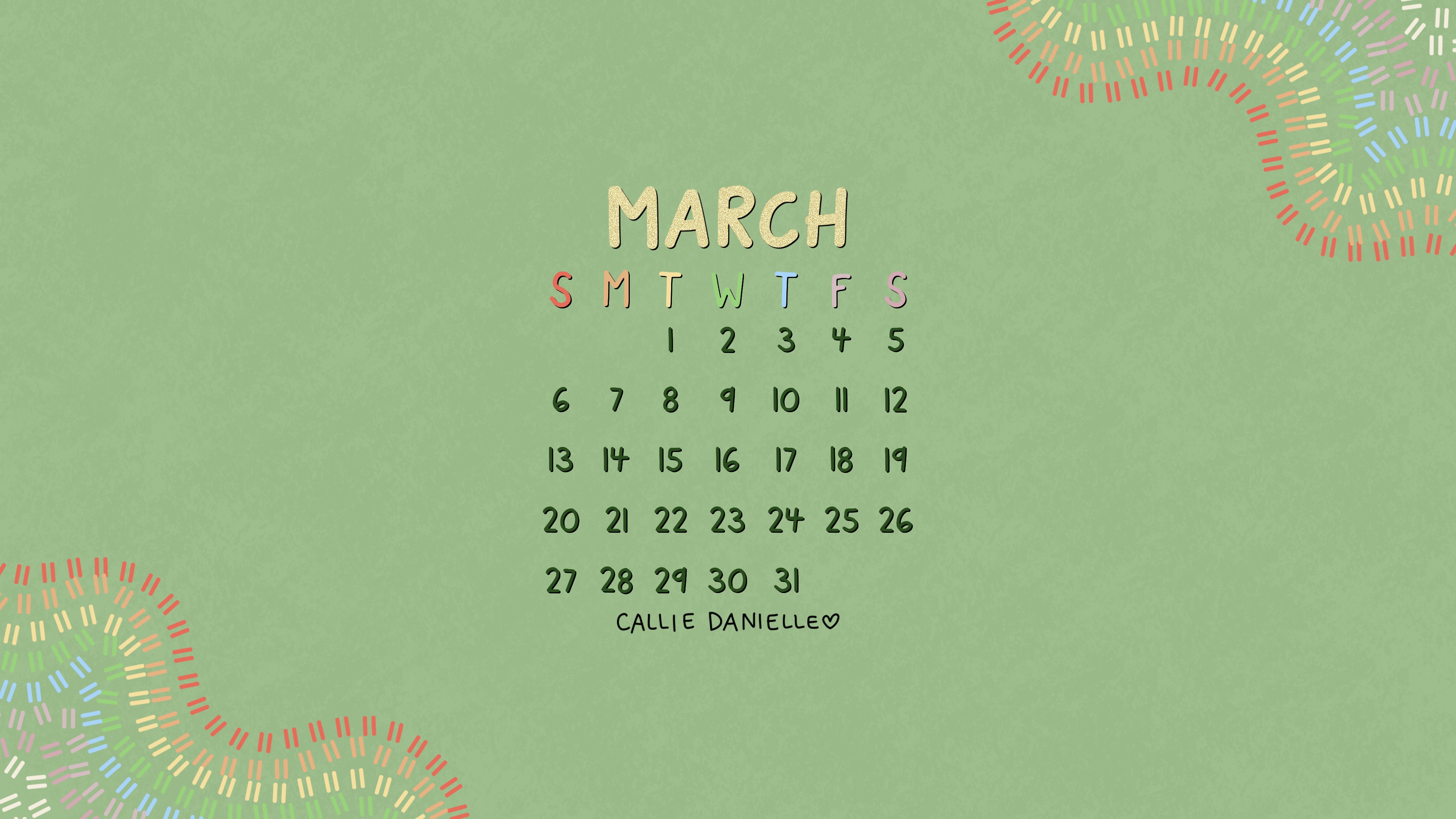 March 2022 Desktop Wallpapers - Callie Danielle Shop