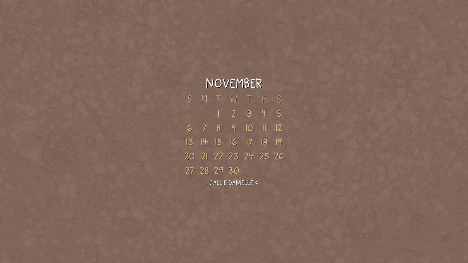 November 2022 Desktop Wallpapers - Callie Danielle Shop