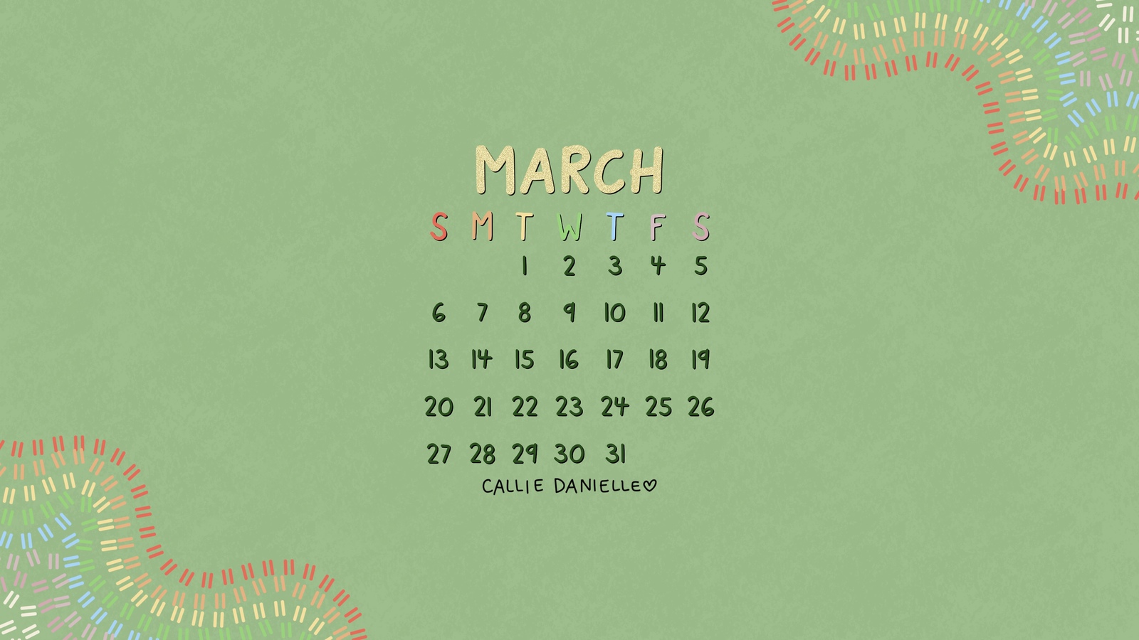 March 2022 Desktop Wallpapers - Callie Danielle Shop