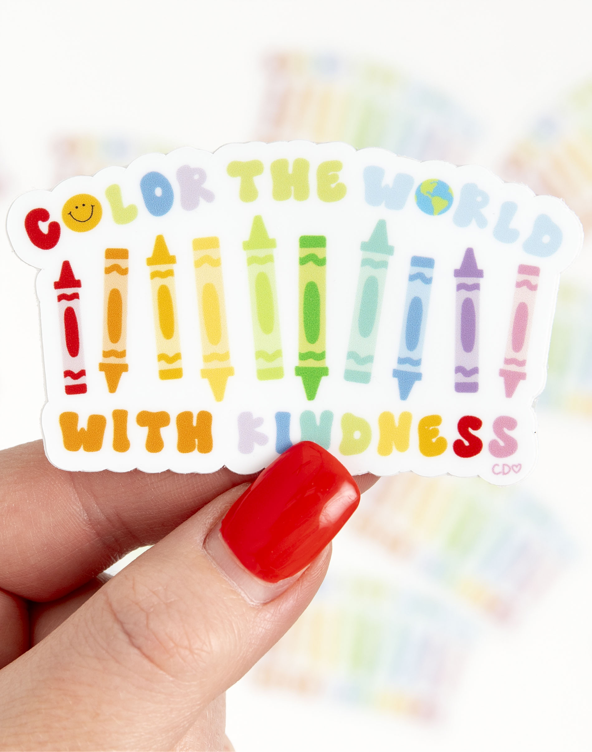 Color the World with Kindness Decal Sticker - Callie Danielle Shop