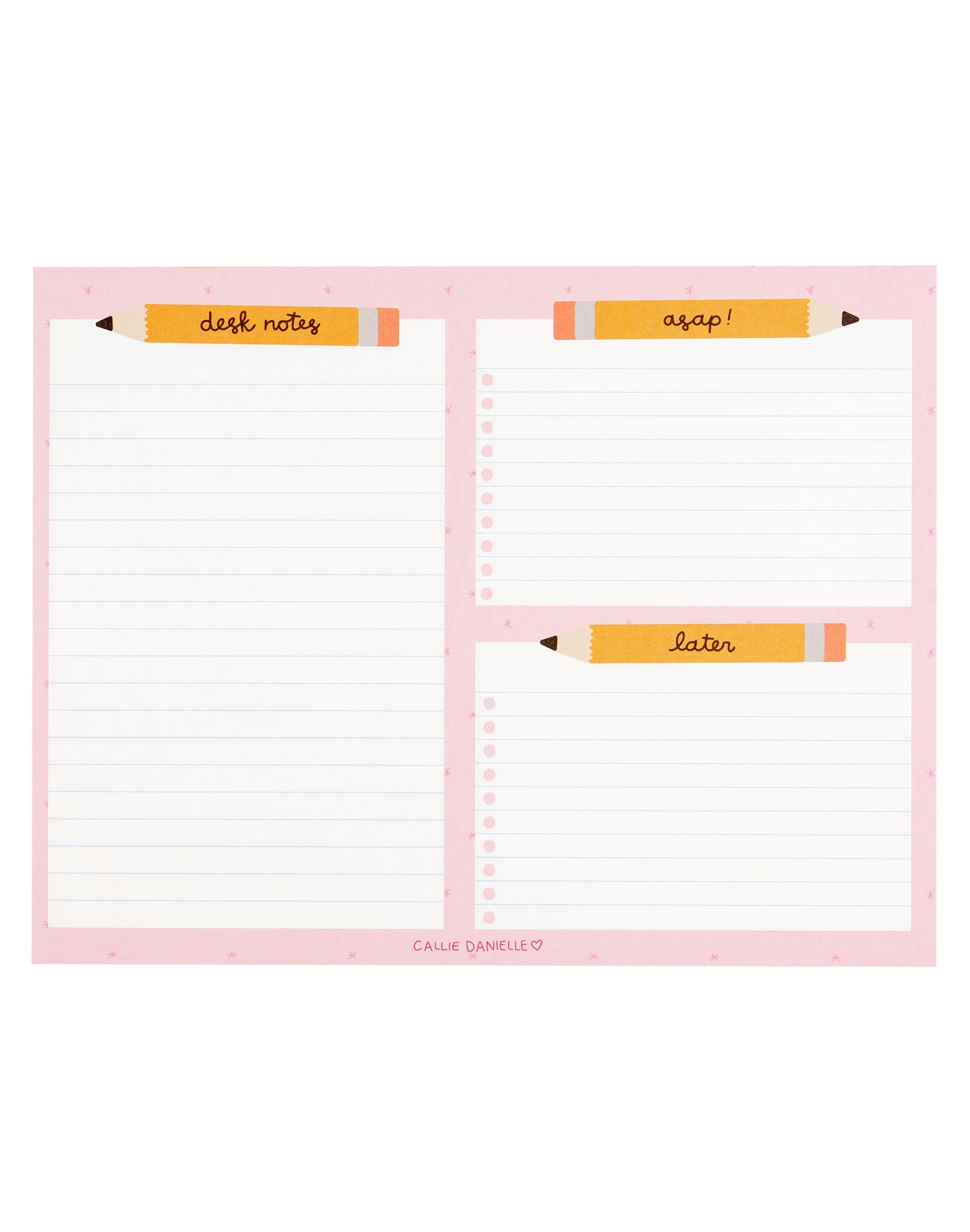 Pencil To-Do Desk Notepad - Callie Danielle Shop